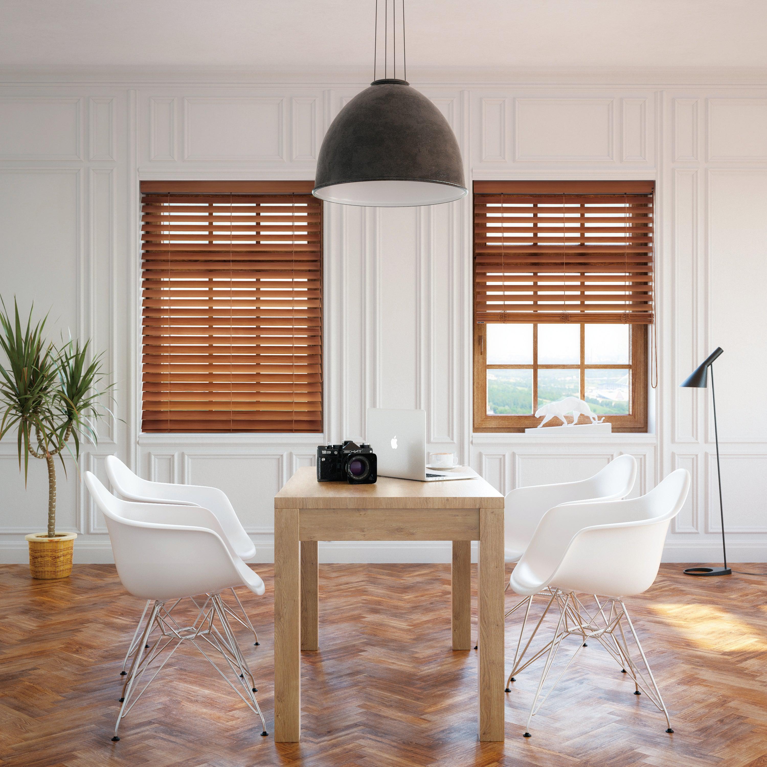 SmartPrivacy Normandy Timber Venetian Blinds by Norman – Material World